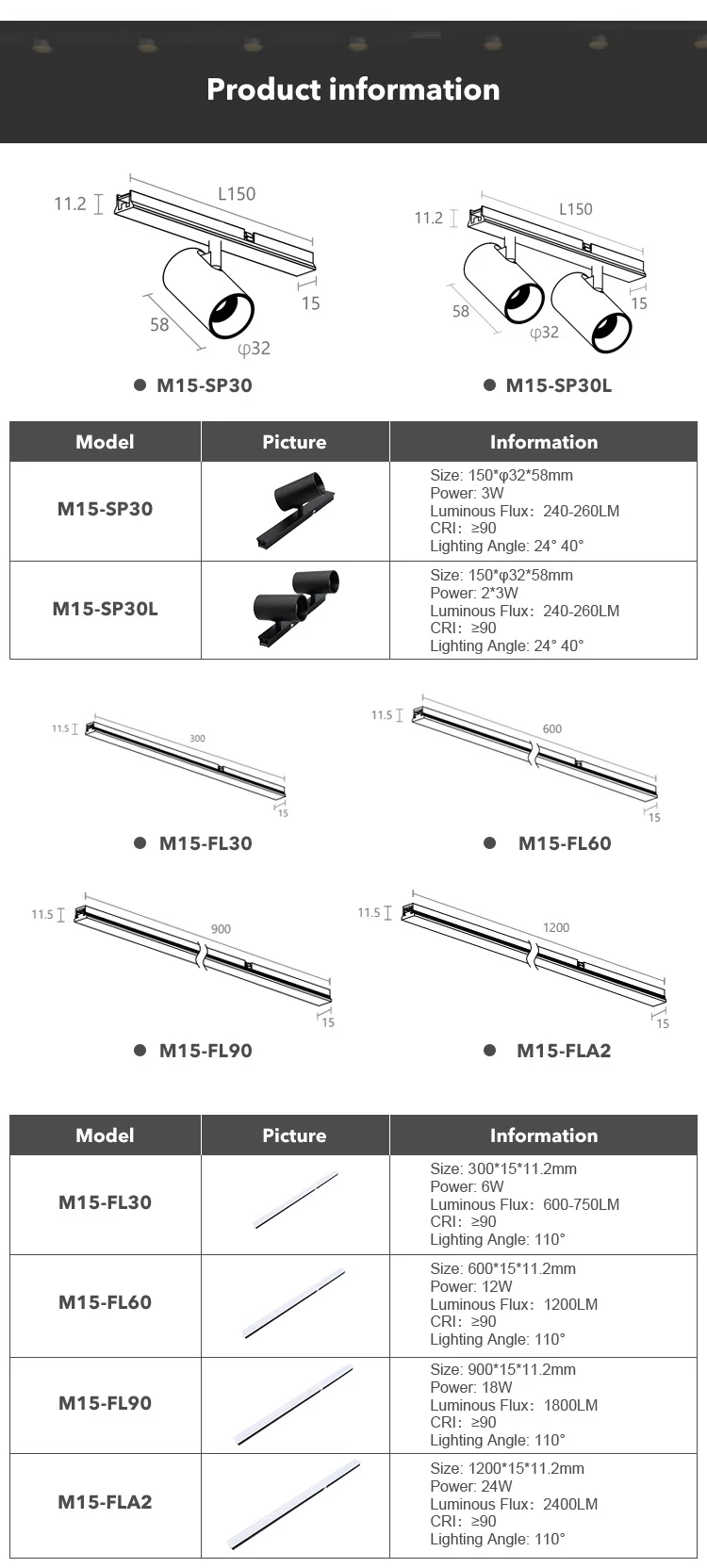 48v Tracklight Rail System Grille Light Recessed Magnet Linear Led ...