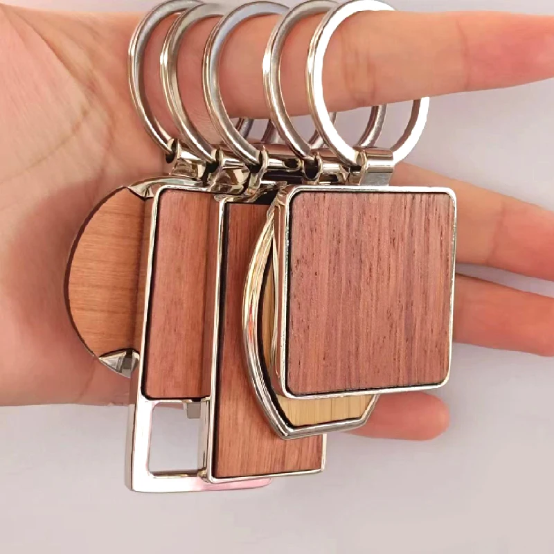 High Quality Blank Sublimation Rectangle Keyring Key Chain Custom Metal ...