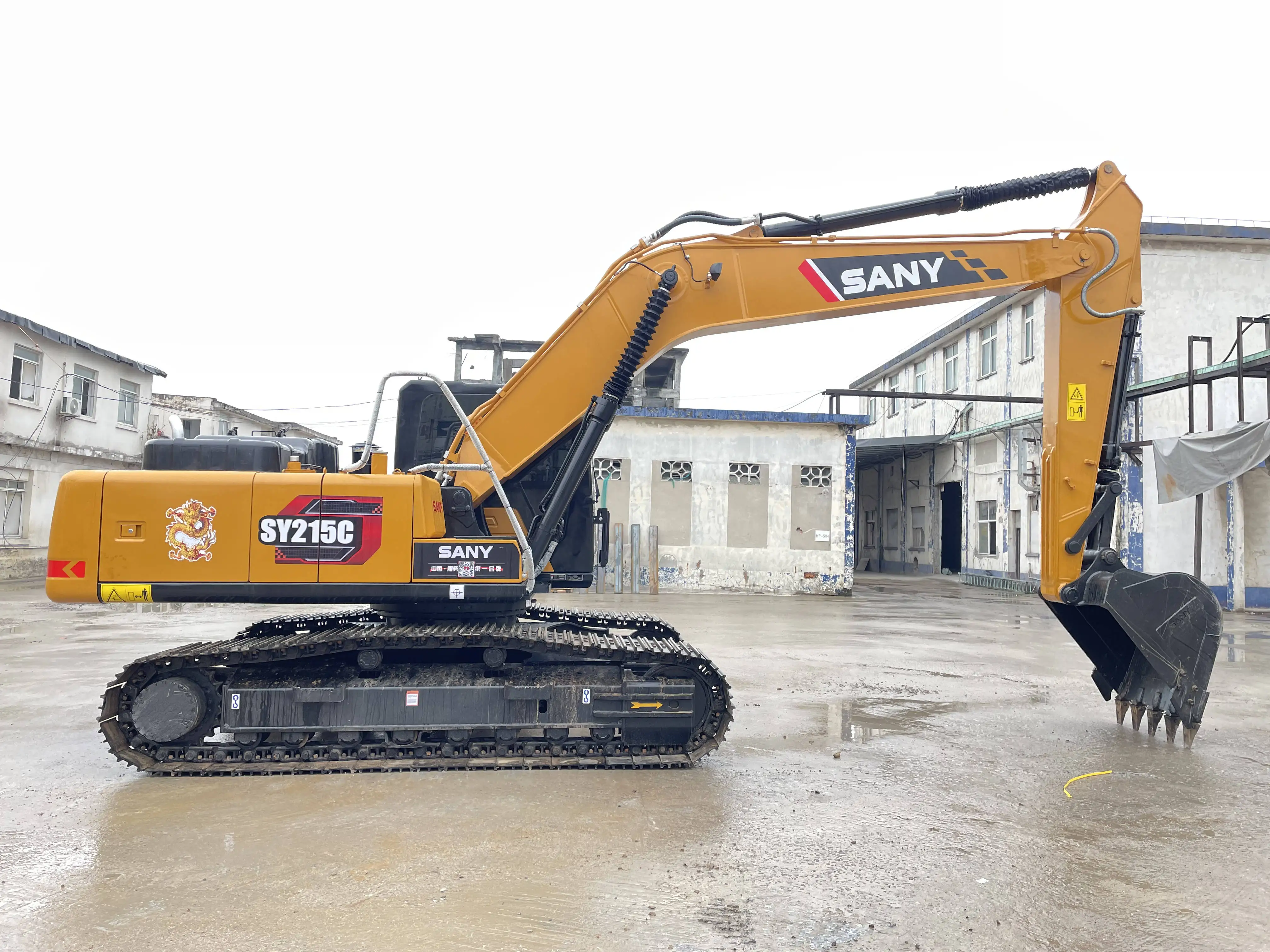 Cheap Price Good Condition Sany Sy215c Second-hand Crawler Digger Machinery 21 Ton Large Used ...