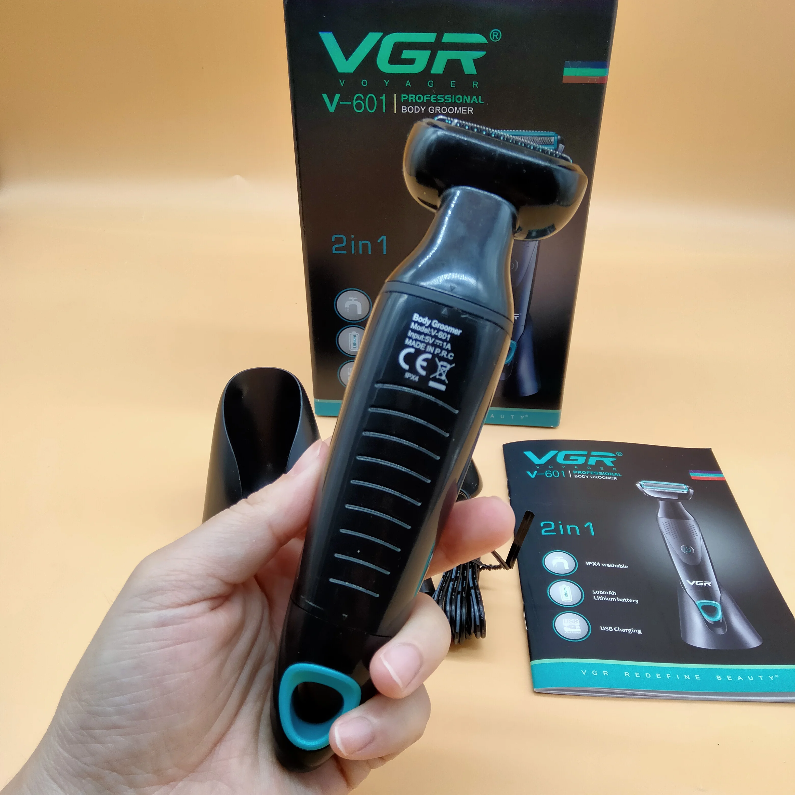 Vgr V-601 Hair Clipper Made - Professional Rechargeable Trimmer