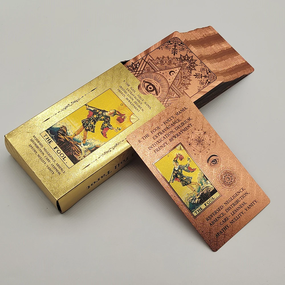 Cost Worthy Luxe Gold Foil Tarot Deck - Perfect for Beginners