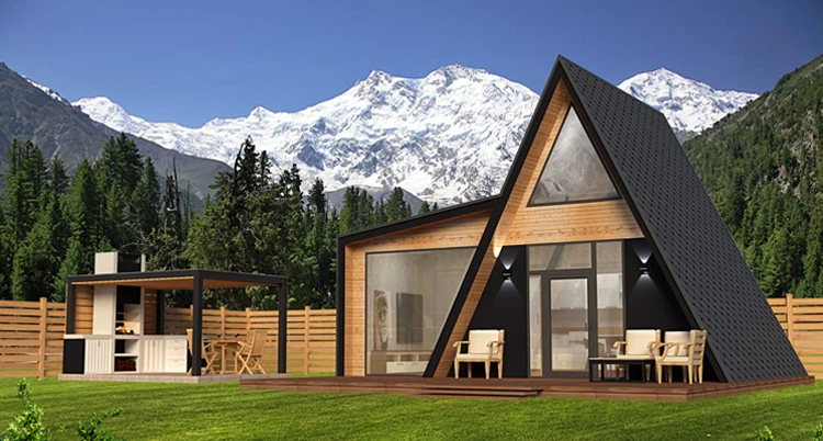 Luxury Modern Prefabricated Triangular House Triangle Hotel Room with ...