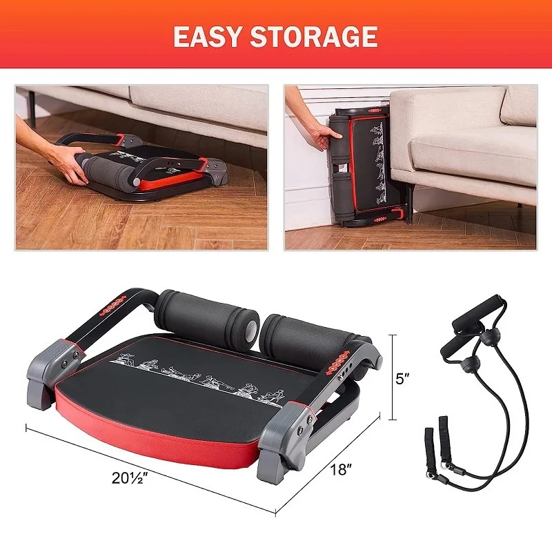 Abt Adjustable Foldable Abdominal Trainer Whole Body Ab Workout Machine ...