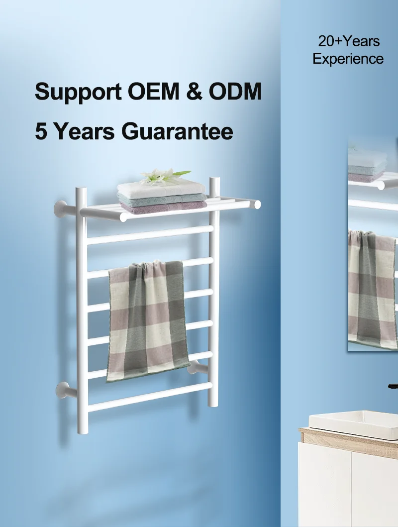 High Quality 304 Stainless Steel Wall-mounted Heated Towel Warmer Rack ...