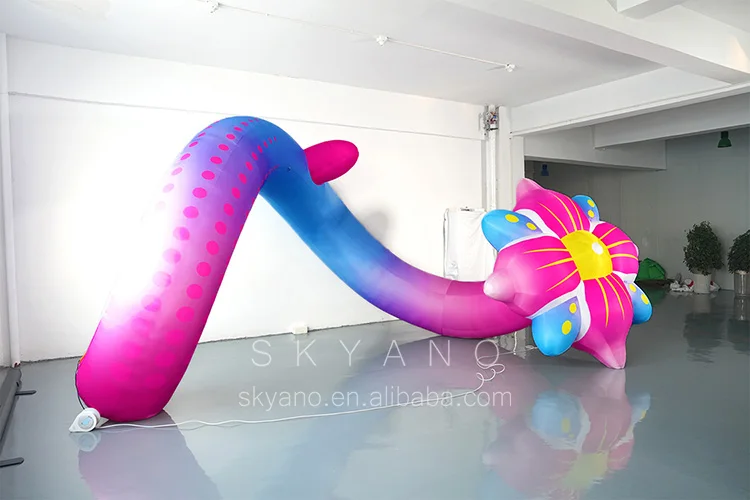 Inflatable Flowers Alice In Wonderland Inflatable Flower With Led ...