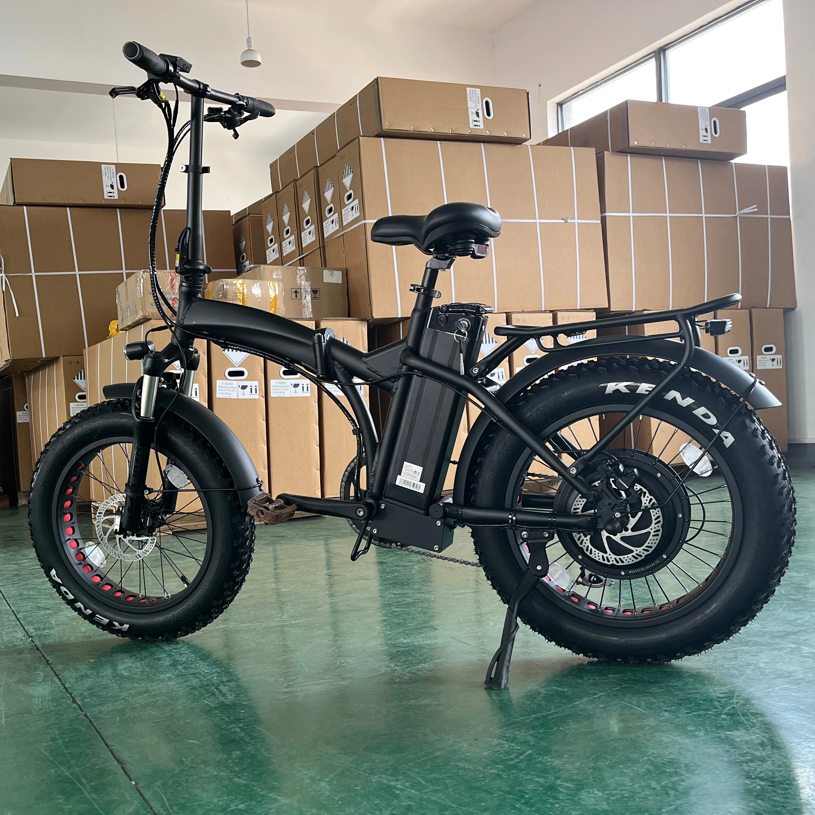 Folding Electric Bicycle E Bike Foldable Electric Bike 1000w 20ah 20 ...