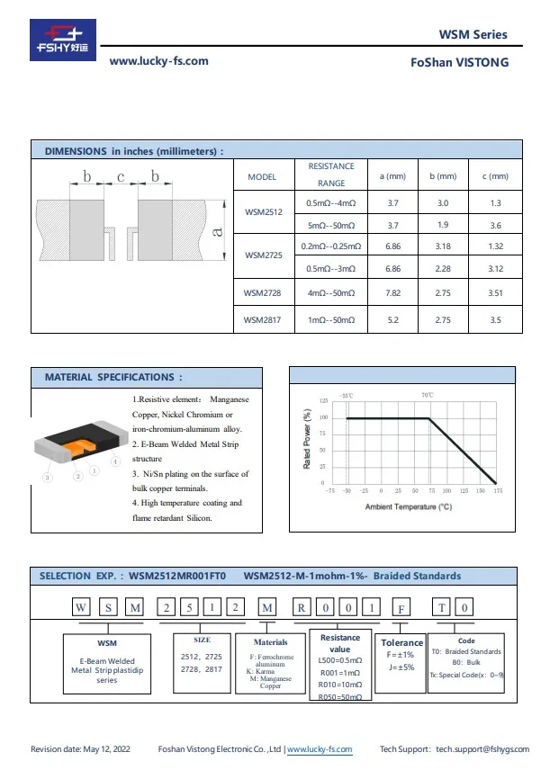 Metal Alloy Current Sensor Smd Resistor 10k R005 Smd Resistor ...