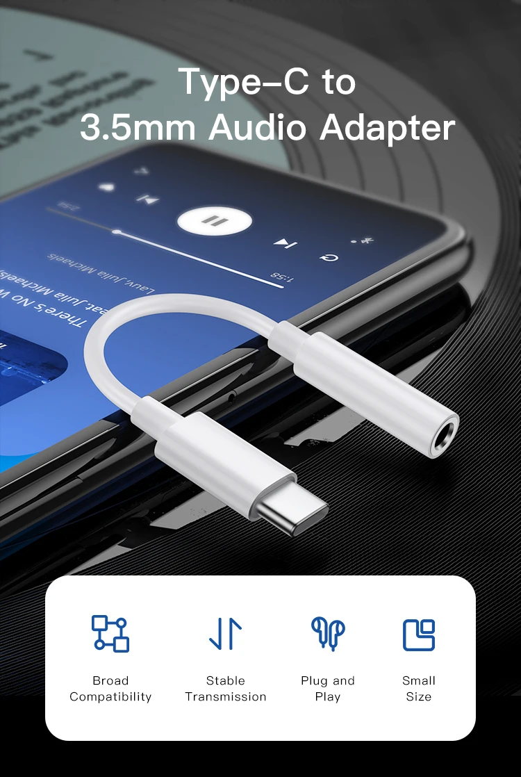 UNIEAN Wholesale AUX Audio Video Cables Type-C Male 3.5MM Audio Aux ...