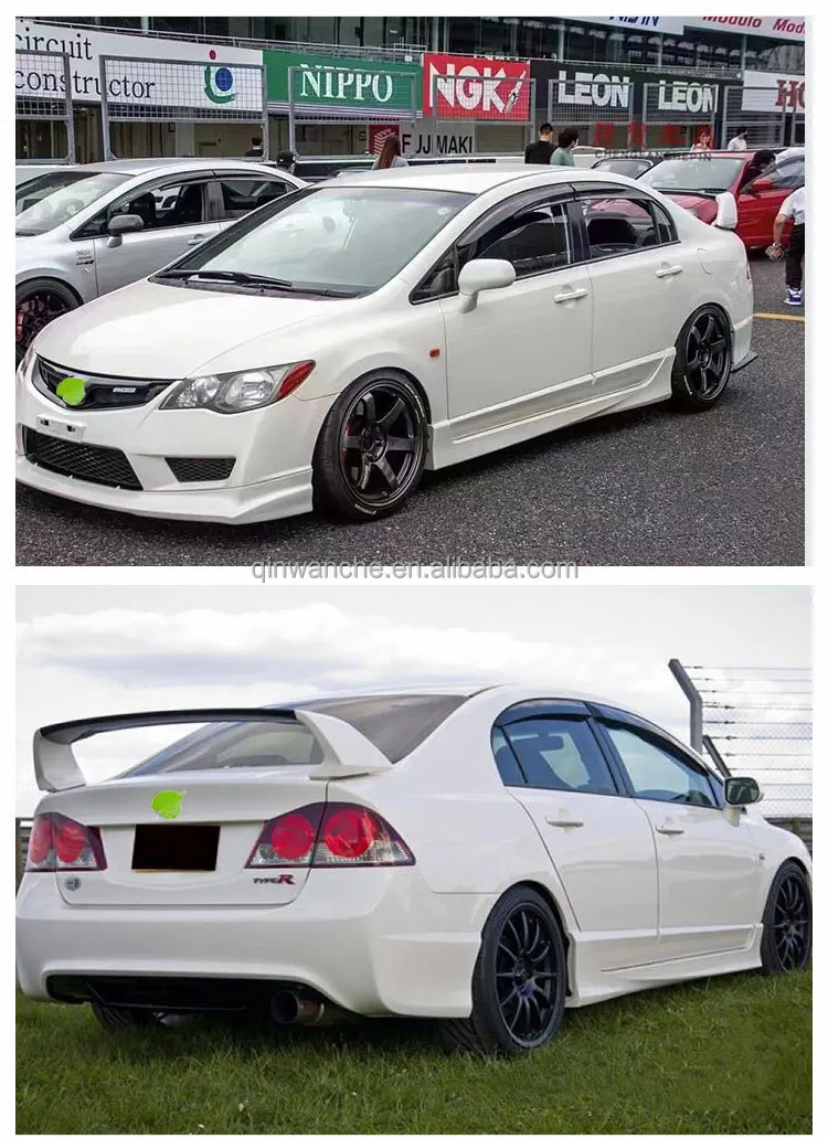 Used for Honda for Civic FD2 Face Kit Typer Style Front Lip Rear Bumper ...