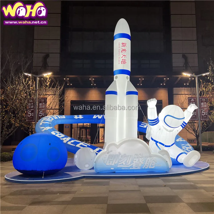 Giant Inflatable Rocket And Astronaut /missile Space Model For ...