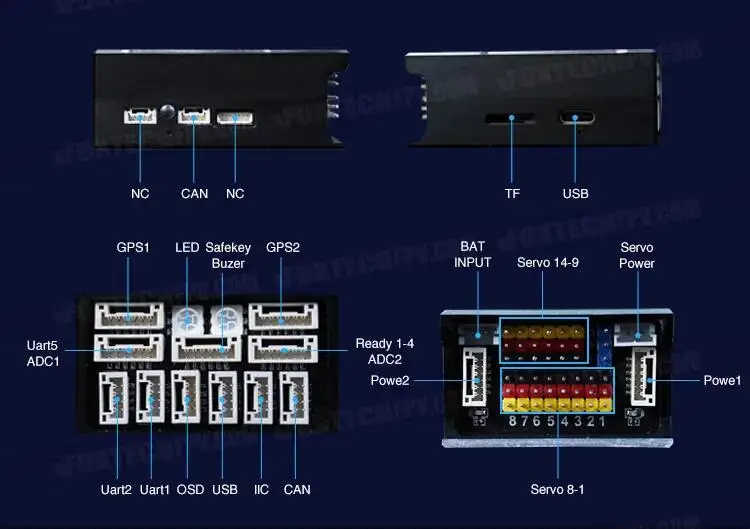 Foxtech Aerofox H7a Open Source Ardupilot Flight Controller Module ...