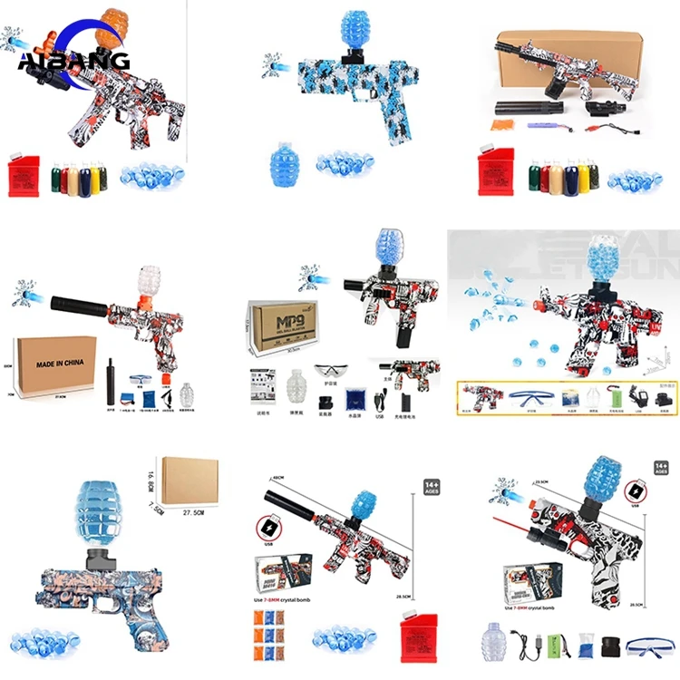 M416 Ak47 M4 M4a1 Electric Gel Blaster Ball Toy Guns Outdoor Game Gel Water Bead Blaster ...