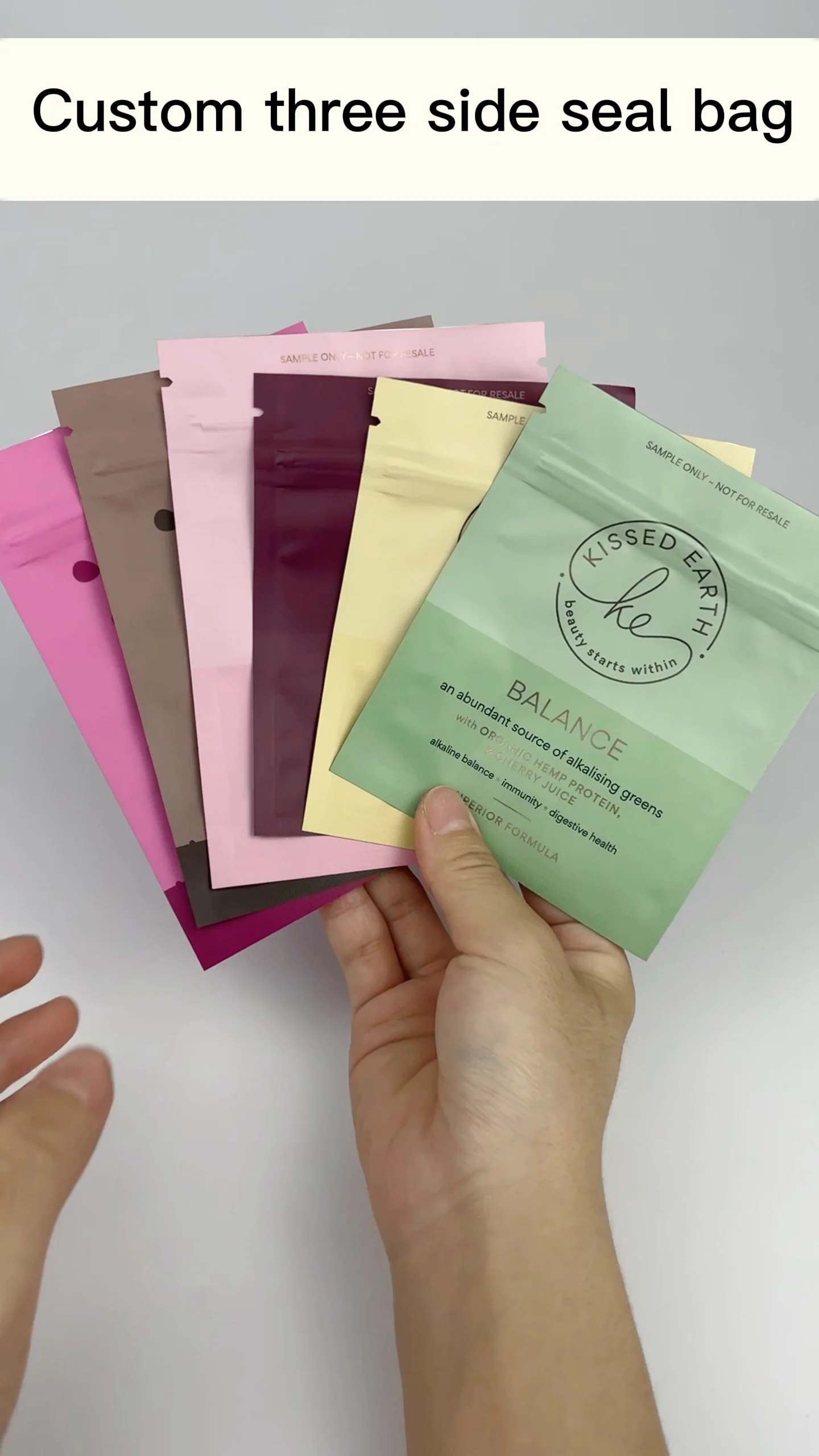 Custom Logo Sealable Mylar Snack Plastic Candy Food Packaging Bags 3 ...