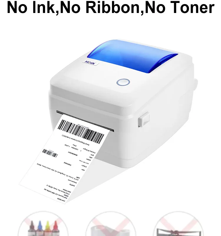Hoin 4inch Thermal Label Printer Qr Code Sticker Printing Machine ...