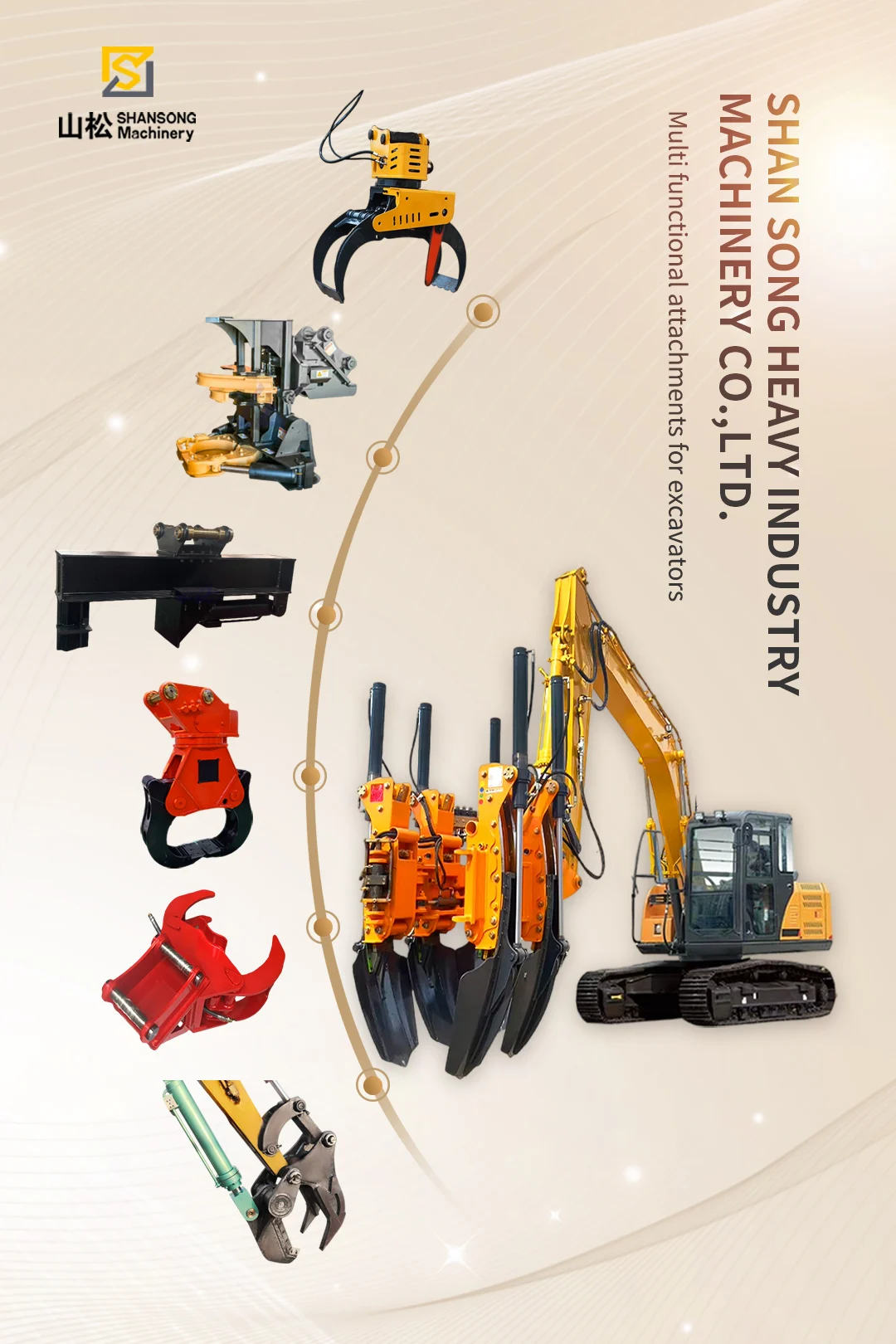 High Reach Demolition Boom & Arm Excavator Extension Boom for Pc200 ...