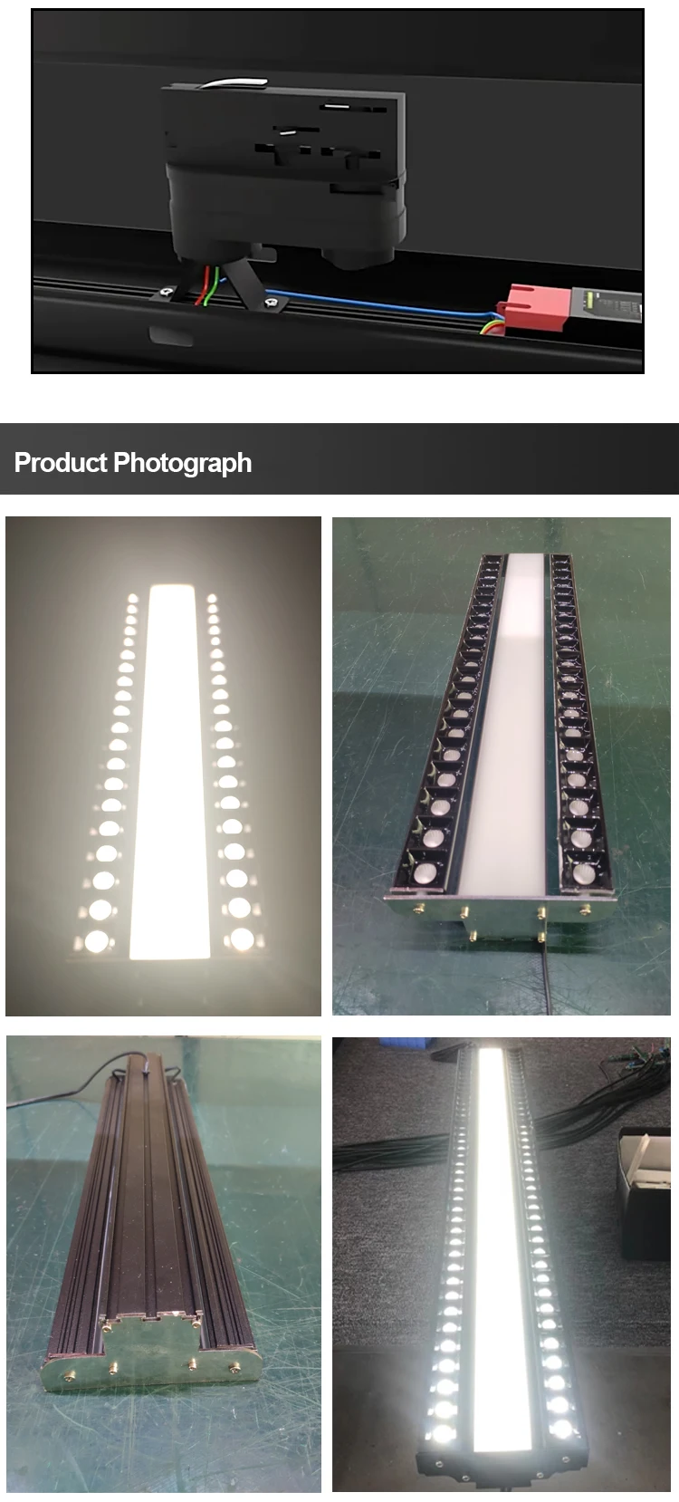 New Led Linear Light Aluminum Ceiling Linear Spotlight Museum Gallery ...