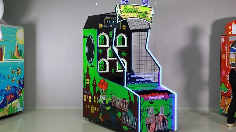 Simulator Lottery Zombie Halls Kids Arcade Throwing Balls Coin Operated ...