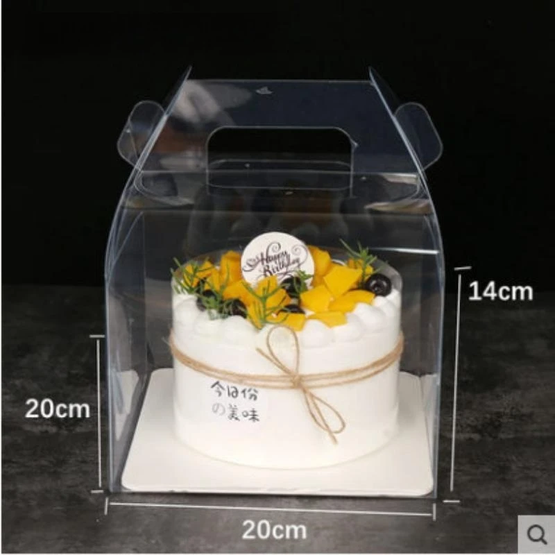 Custom Handheld Food Grade Birthday Cake Box Bio-degradable Dessert ...
