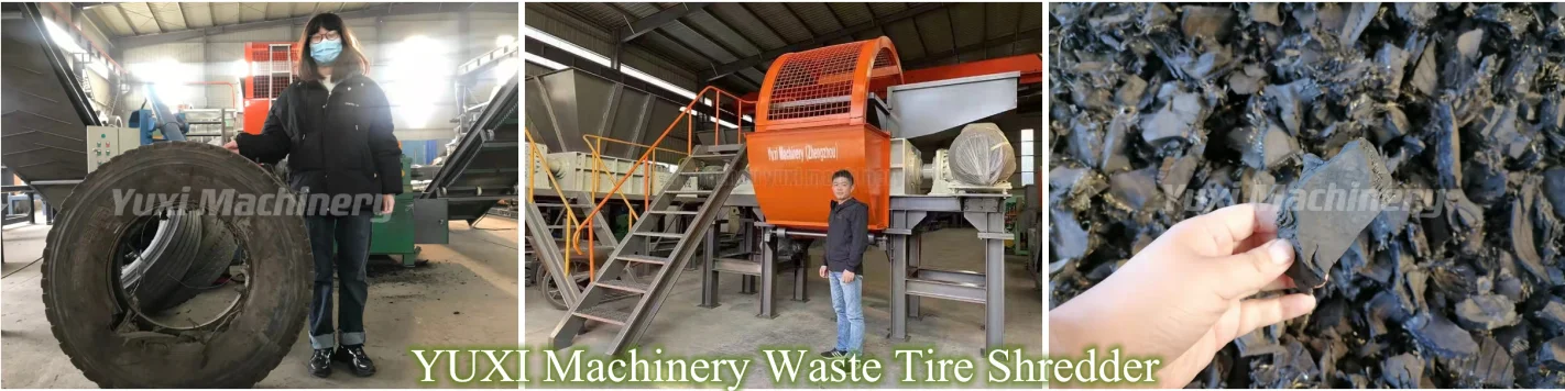 China Automatische Gebruikt Autoband Recycling Shredders Machine ...