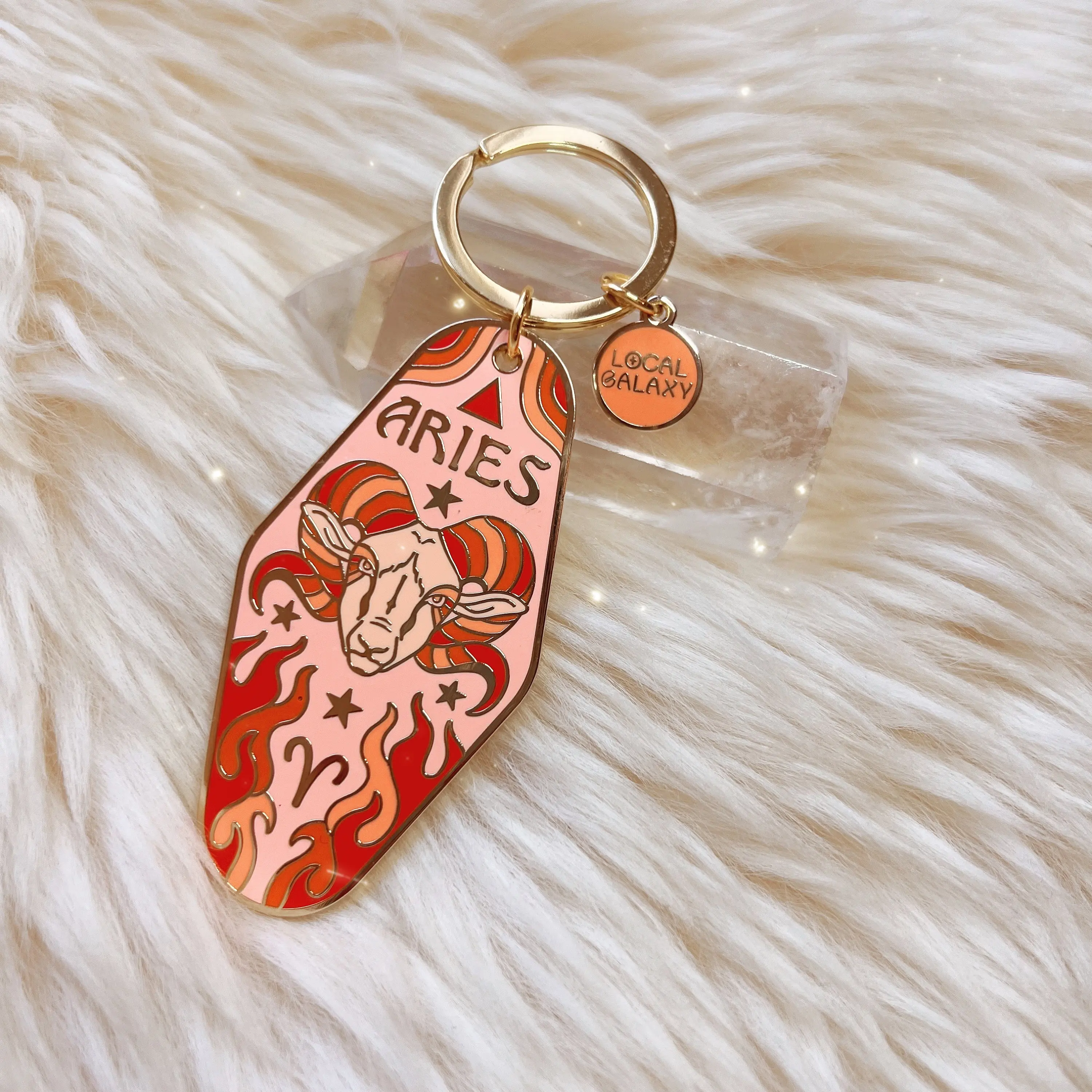 Zodiac Gifts 70s Motel Boho Keychain Aries Taurus Gemini Cancer Leo ...