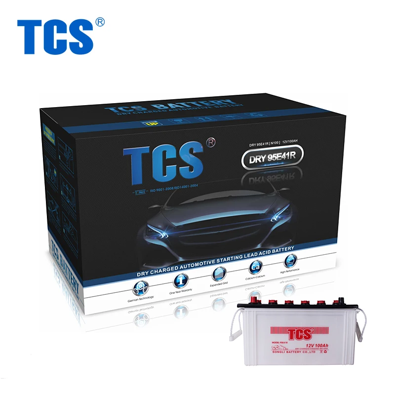 12v 100ah Dry Charged Auto Car Battery 95e41r (n100) Korean Car Battery Xiamen Tcs Car Battery ...