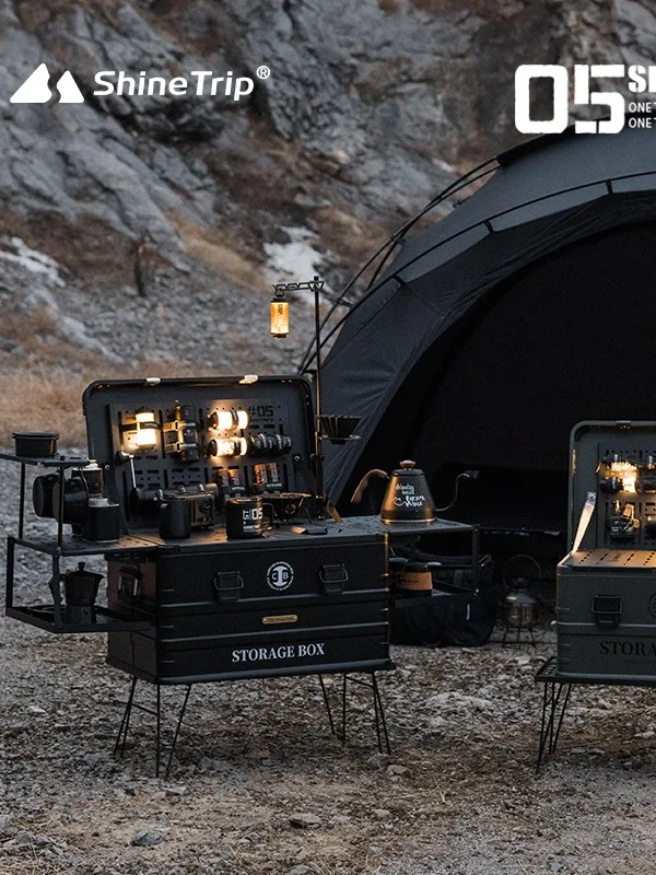 Shinetrip Outdoor Aluminum Box Waterproof Car Storage Box Camping ...