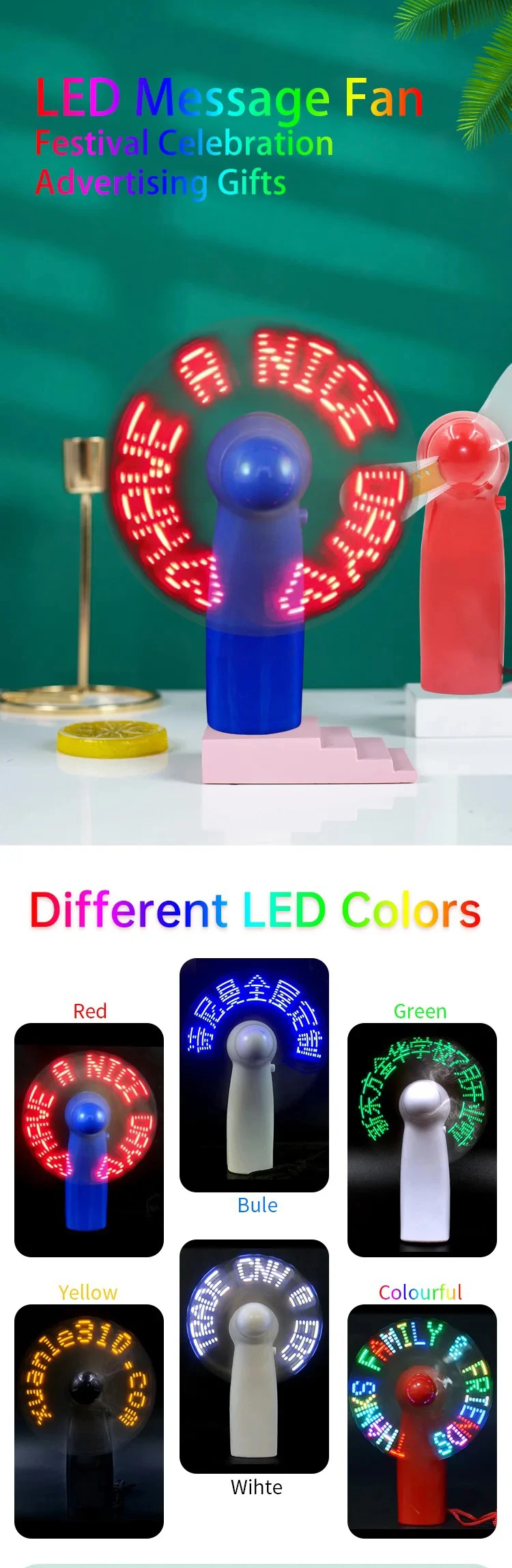 Handheld Fan - Portable Mini Fan with USB Rechargeable Battery