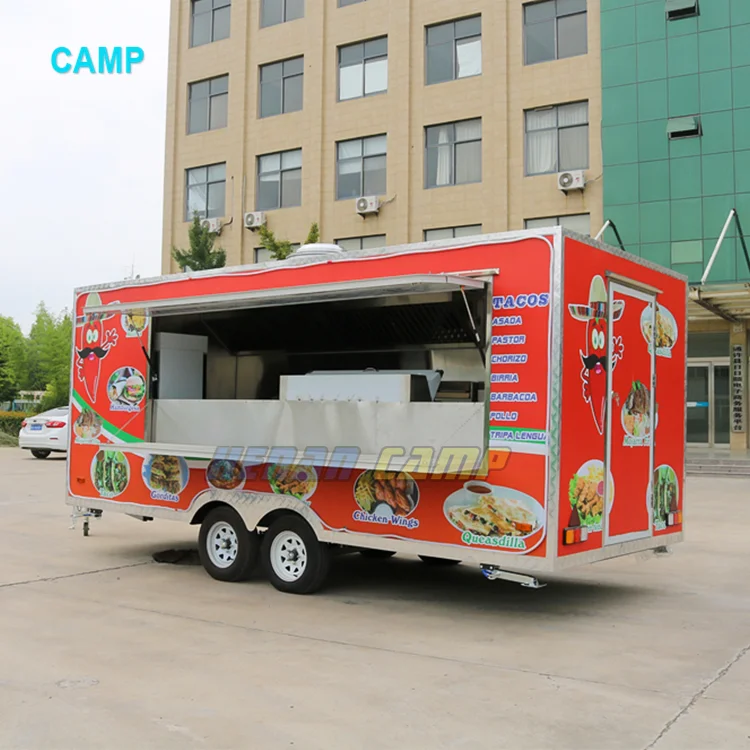 CAMP 16 feet food trucks bakery food trailers fully equipped usa fully ...