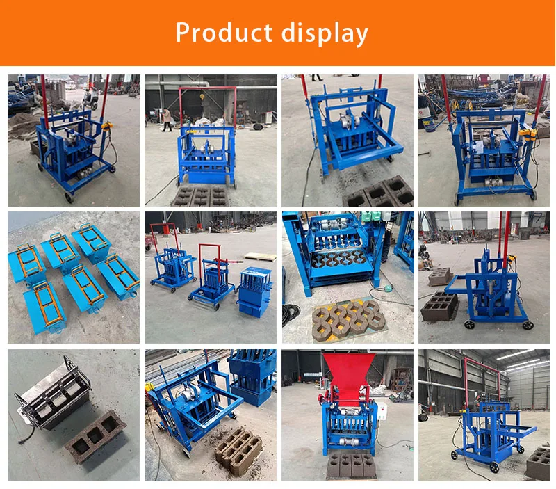 Portable Non-electric Brick Molding Machine Concrete Blocks Making ...