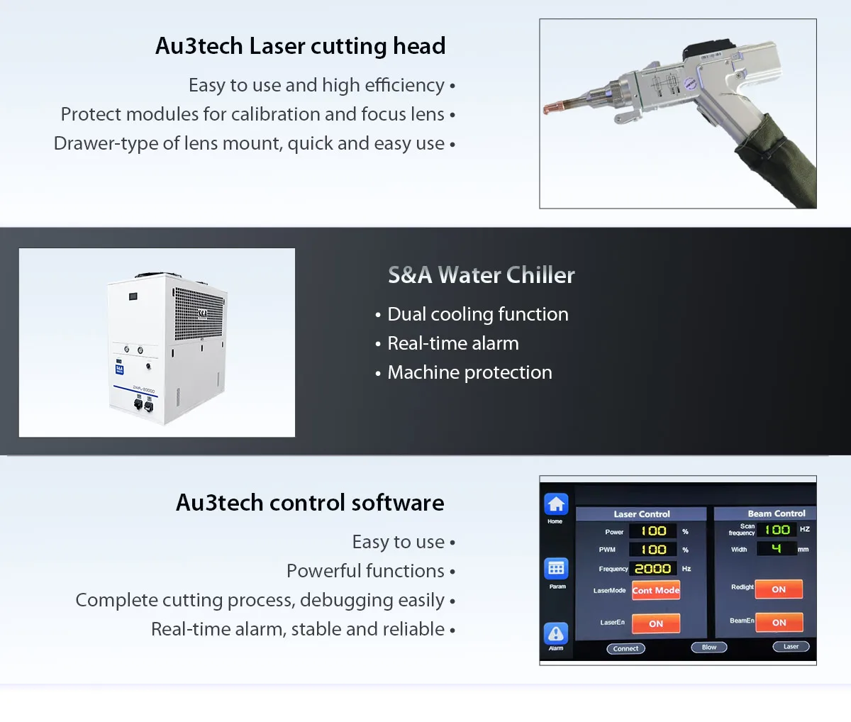 1.5kw 2kw 3kw Laser Welder And Rust Clearing Machine For 4mm 5mm Carbon ...