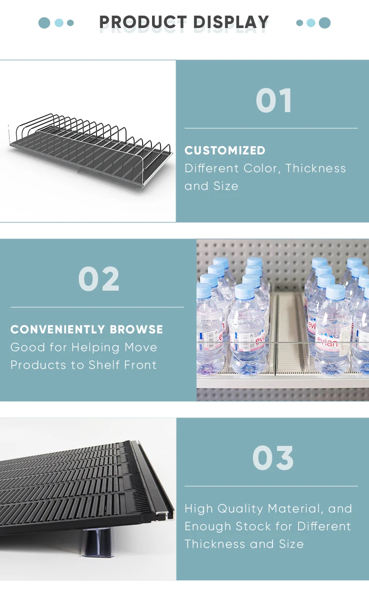 Sliding Shelf Track Roller for Supermarket Display - Heavy Duty