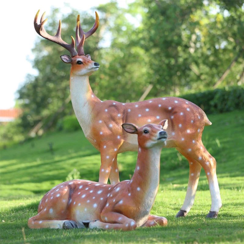 Outdoor Wedding Decoration Customization Fiberglass Animal Statue ...