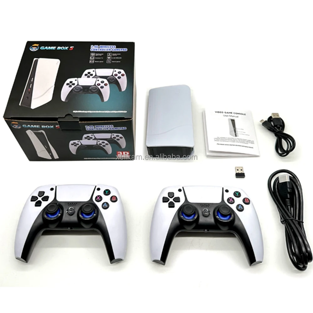 Game Box 5 Gaming Console - 4K HD Video with 64GB/128GB