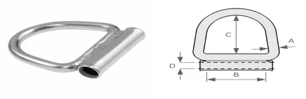 Stainless Steel 304 Heavy Duty Welded D Ring For Sewing Dog Collar D ...