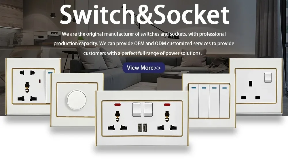 Push Button Wall Switch 2 Gang 2 Way 10a Pc Panel Electrical Light ...