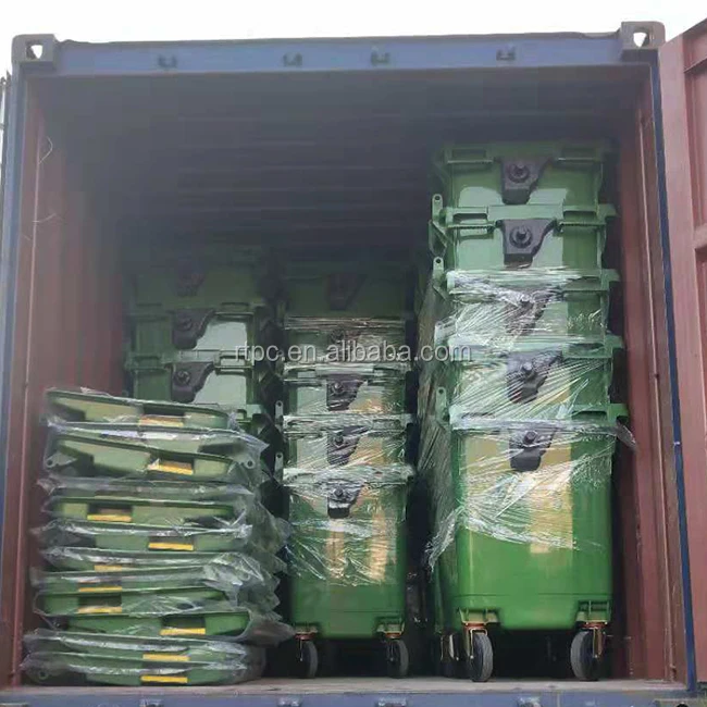 400 Liter Trolley Container Outdoor Hand Trash Dumping Cart - Buy ...