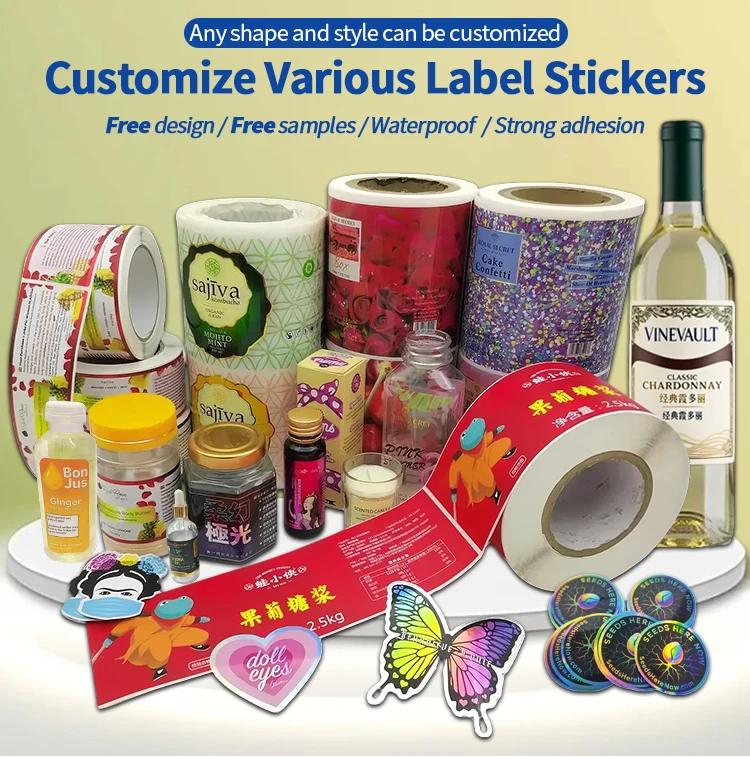 Custom Waterproof Stickers - Perfect for Cosmetic Labels