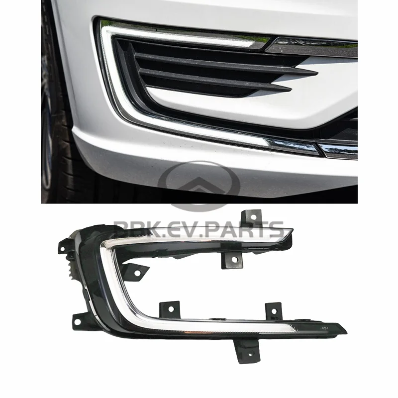 Car Body Parts Front Bumper Baffle Set LED Fog Lamp For VW e-Lavida ...