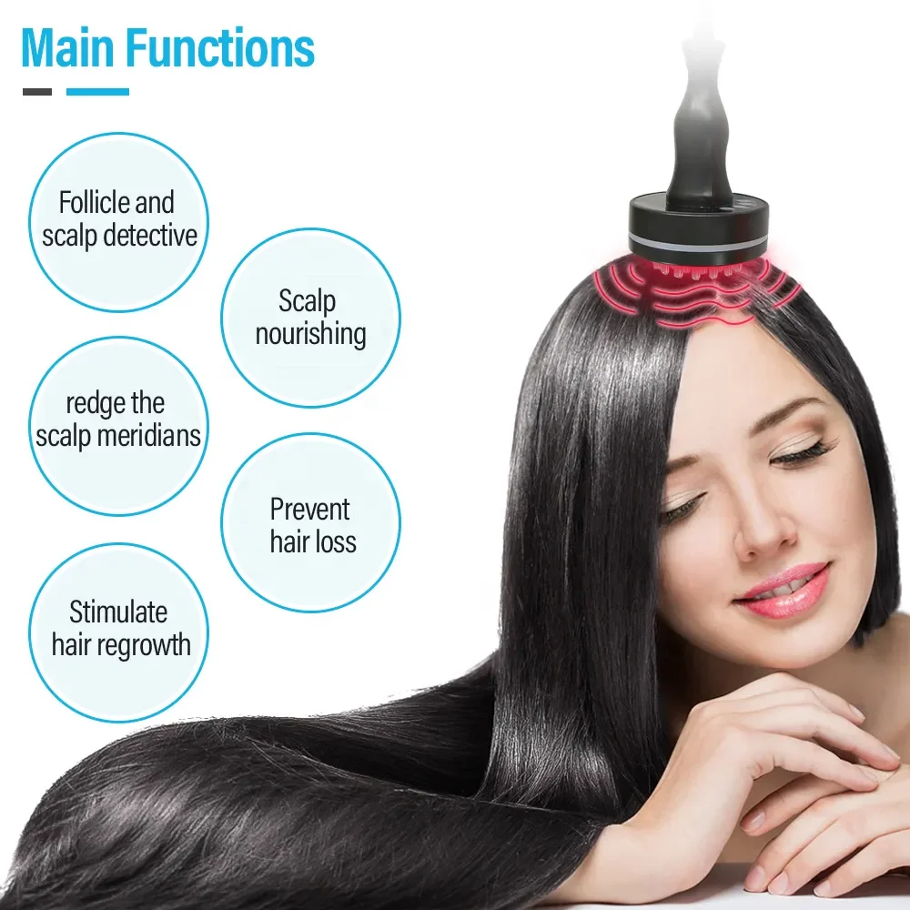 Multi Languages Hair Scanner Follicle Detector Nano Spray Gun Massage ...