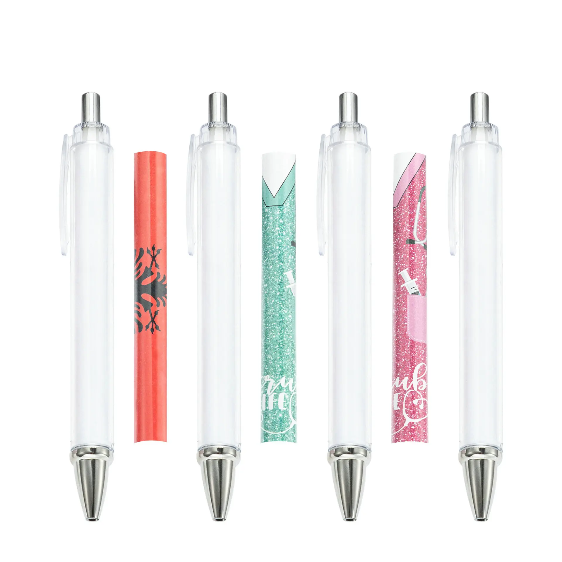 Diy White Transparent Tube Insert Paper Rolling Pen Custom Formulas ...