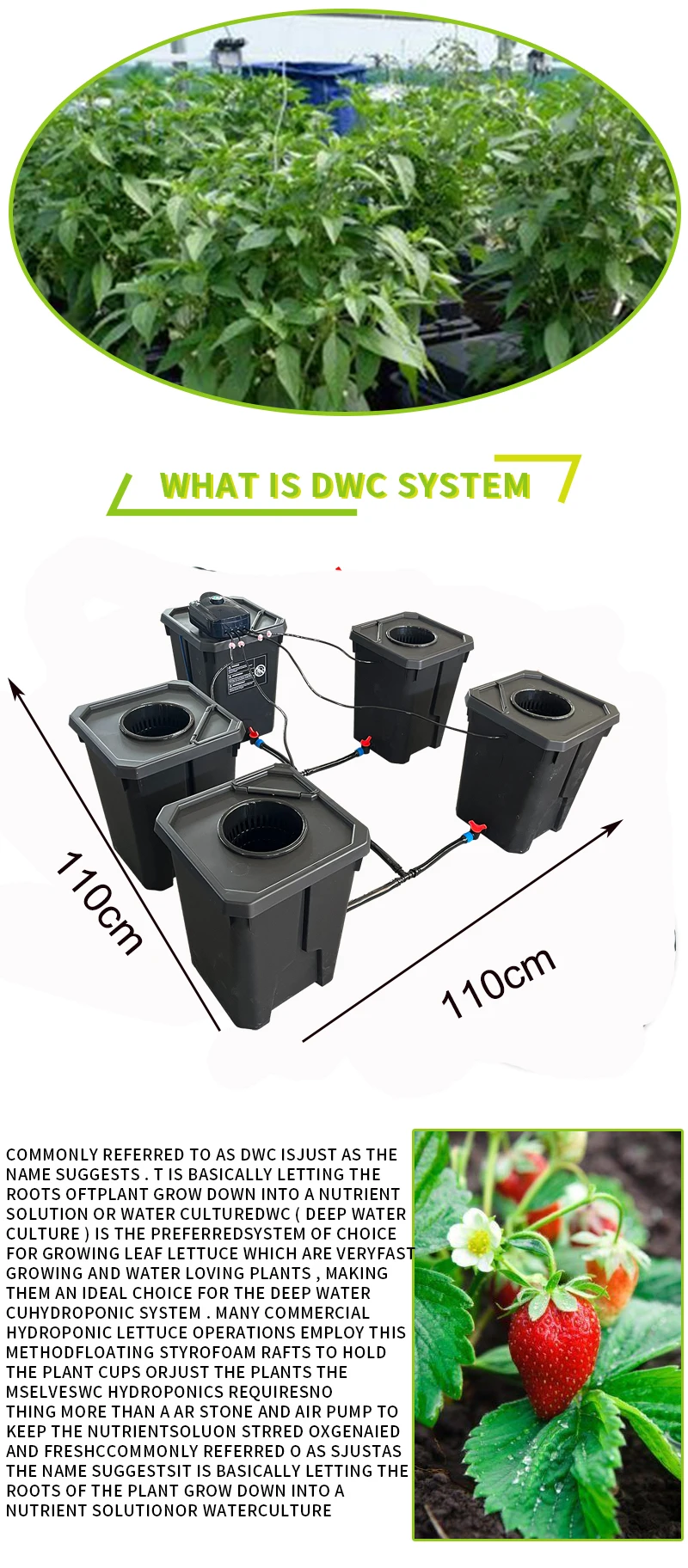 4 Bucket 6 Gallon Hydroponics System Container Hydroponic Big Net Cup ...