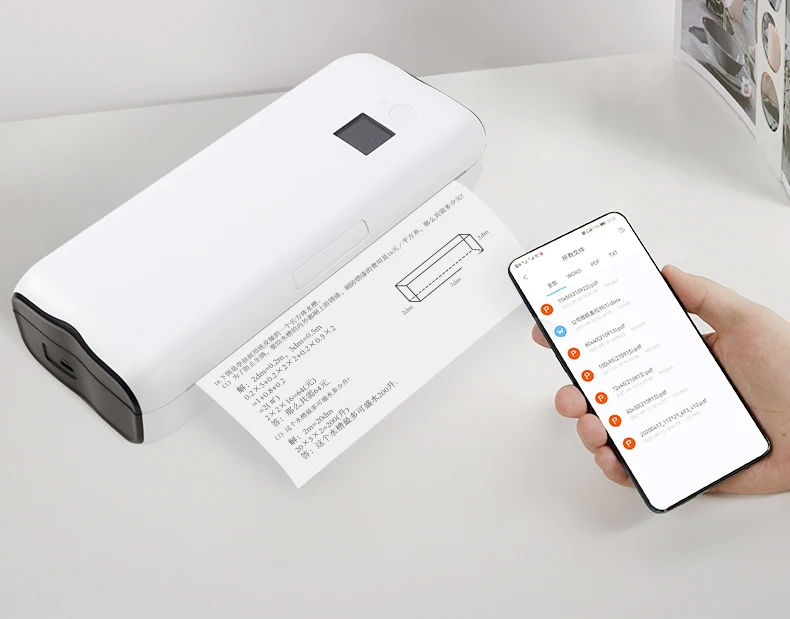 A4bt A4 Size Bt Mobile Receipt Thermal Printer Support A5 Size Paper ...