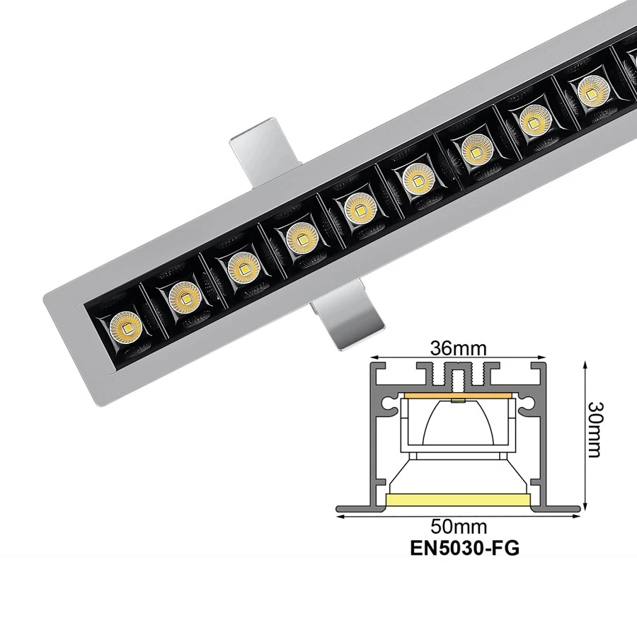 40W Recessed Direct Indirect LED Linear Light Fixtures