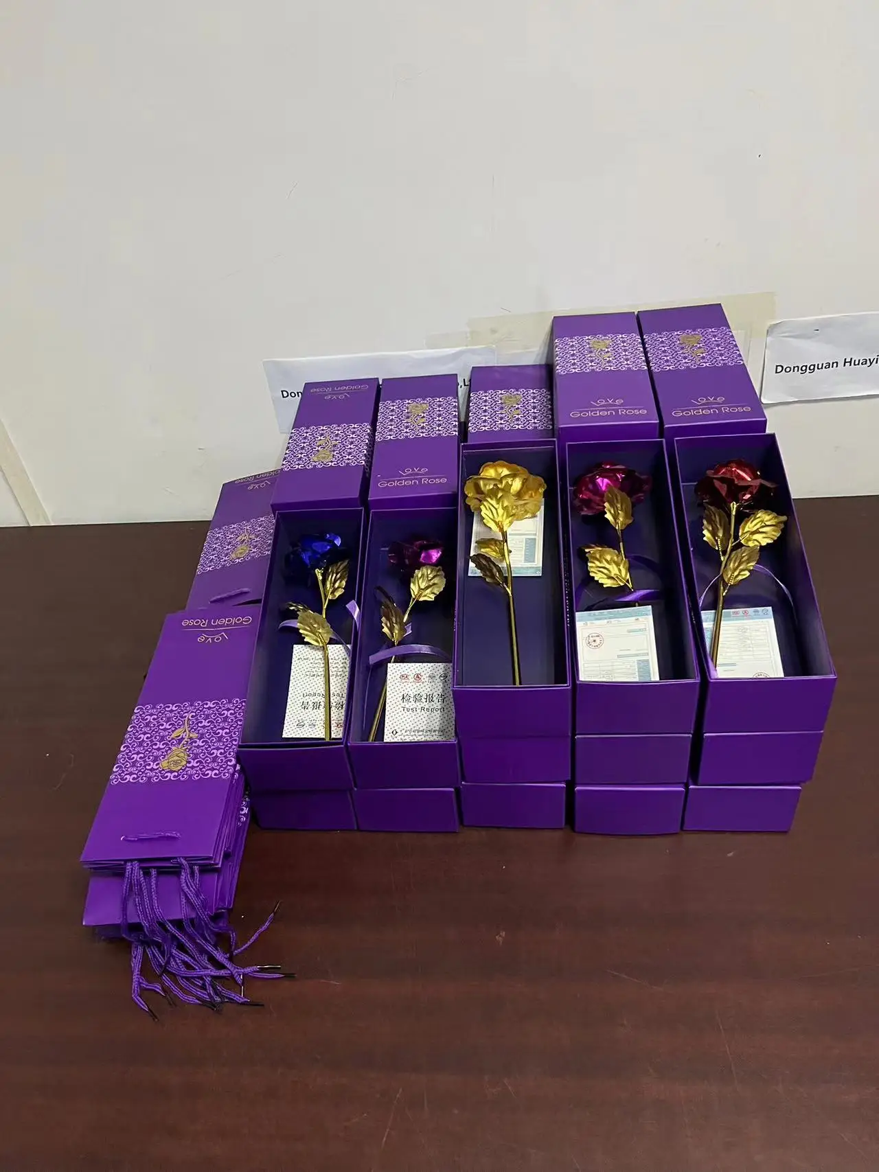 Rose Gold Gift Box 24k Gold Rose Golden Rose 24k Golden Rose 24k Gold ...