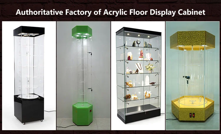 Transparent Clear Rotating Acrylic Perfume Display Cabinet Plexiglass ...