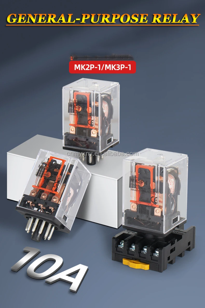 Universal Relay DC24V AC220V MK2P-1 MK3P-1 Intermediate Relay 8pin ...