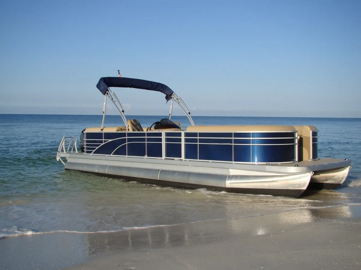 Luxury Water Speed Yachts Fishing Tritoon Boat Aluminum Party Barge ...