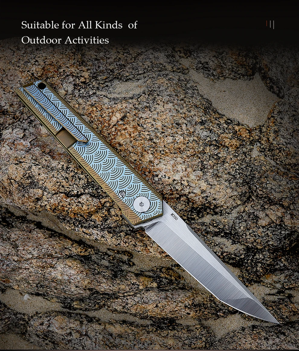 New Design Bohler M390 Powder Stainless Steel Blade Folding Knives Slim ...