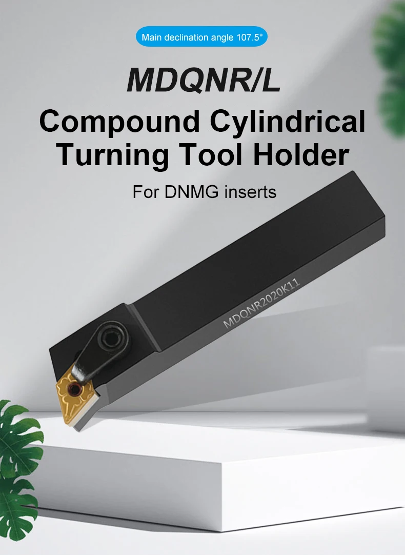 107 Degree Cnc Lathe Machine Turning Tool Mdqnr/l 3232p11 External ...