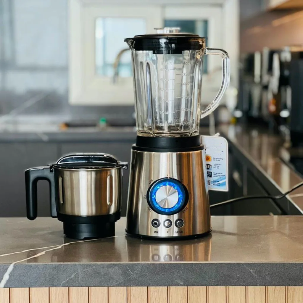 1000w Digital Countertop Blender 3in1 Blend Grind Mixer S/s Housing ...